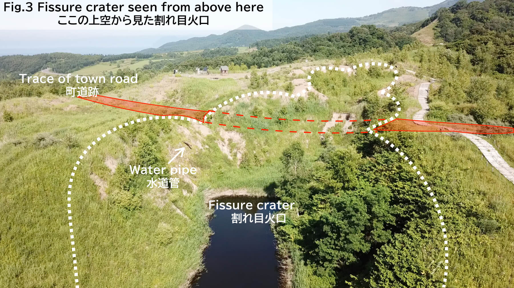 View from the bottom of a fissure crater | Toya-Usu UNESCO Global Geopark